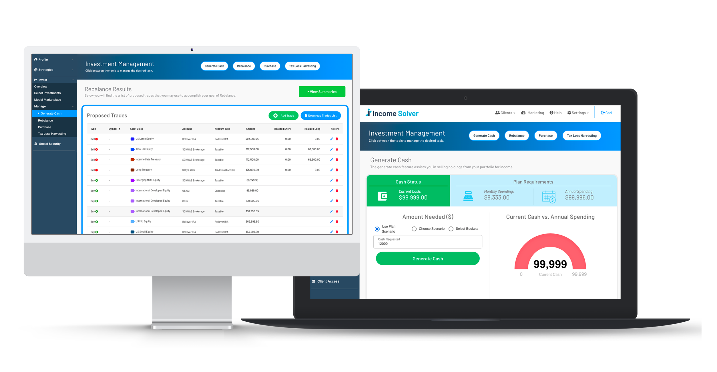 Household-based Rebalancing with Asset Location. Manage the same risk level but see how improved ...